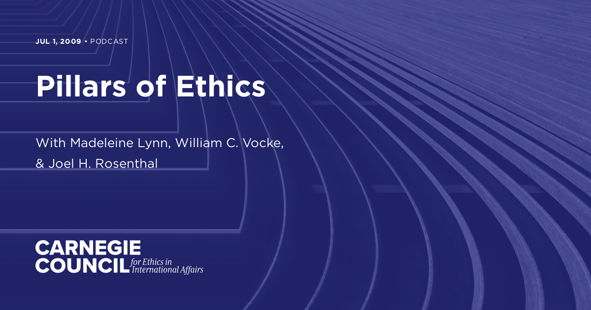 Pillars of Ethics | Carnegie Council for Ethics in International Affairs