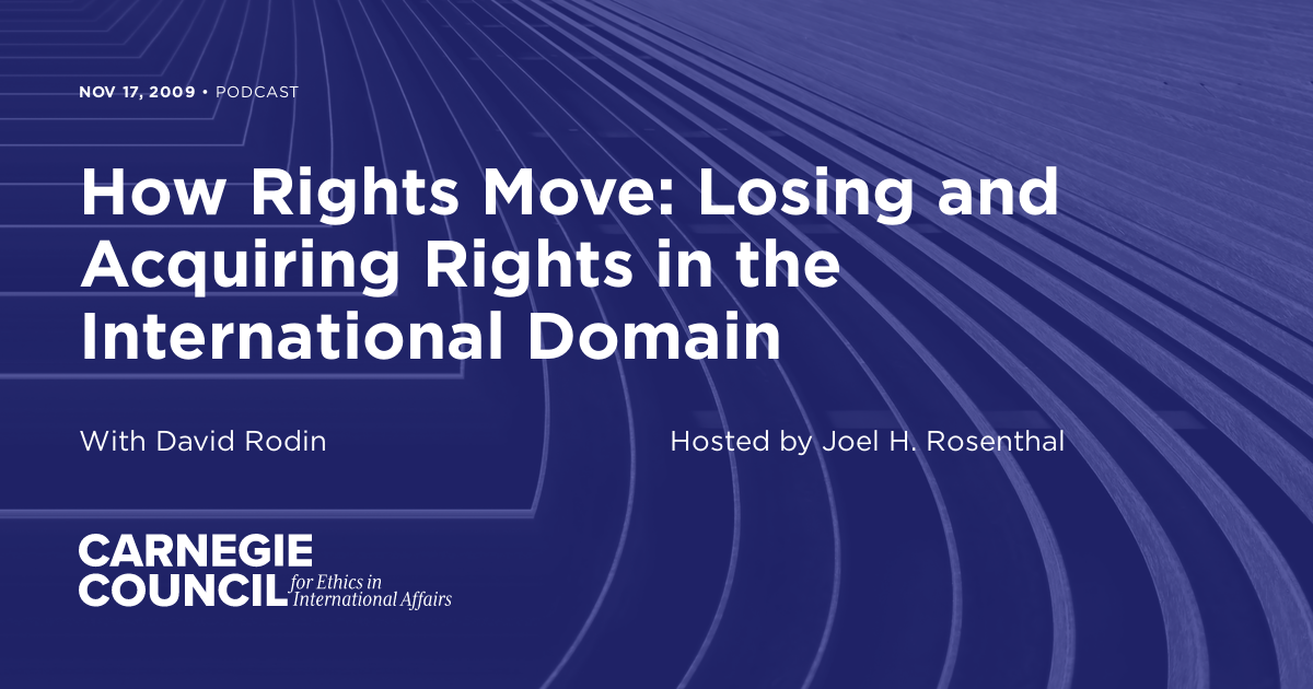 How Rights Move: Losing and Acquiring Rights in the International ...