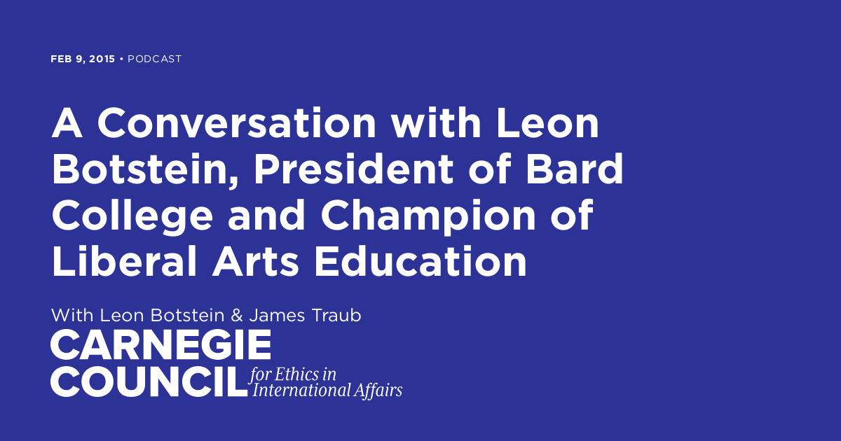 A Conversation with Leon Botstein, President of Bard College and ...