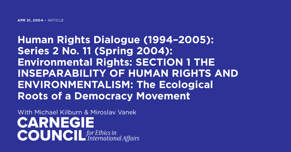 Human Rights Dialogue (1994–2005): Series 2 No. 11 (Spring 2004 ...
