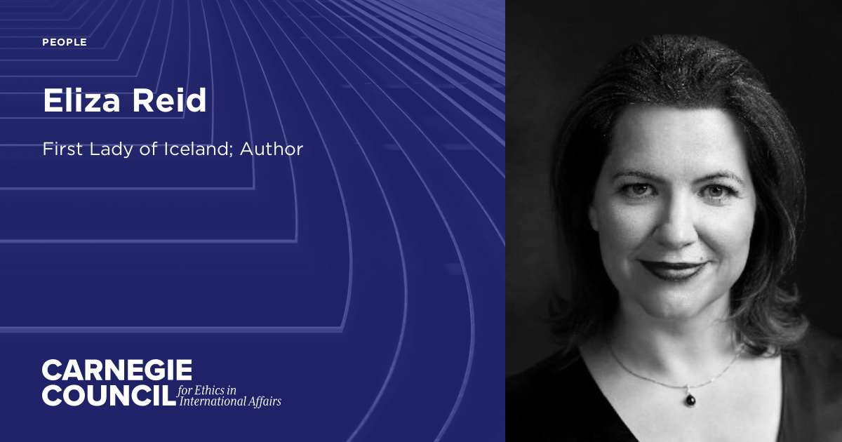 Eliza Reid | Carnegie Council for Ethics in International Affairs