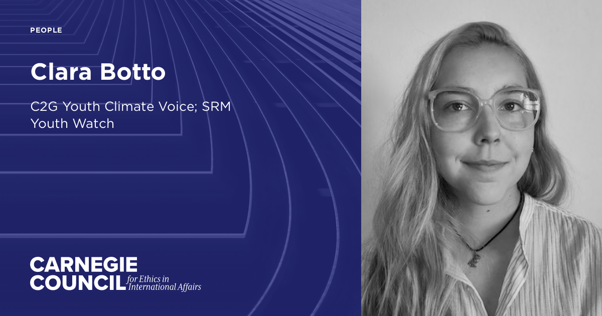 Clara Botto | Carnegie Council for Ethics in International Affairs