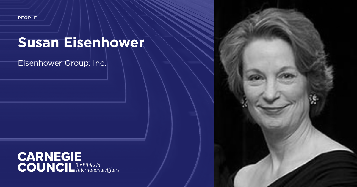 Susan Eisenhower | Carnegie Council for Ethics in International Affairs