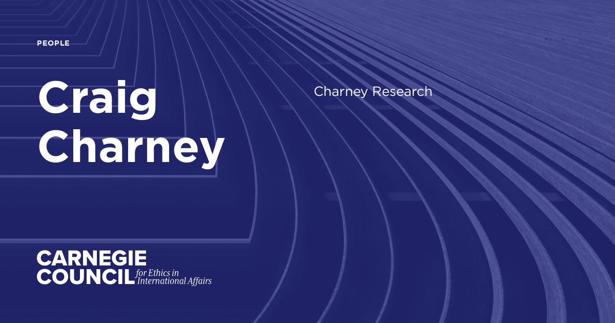 Craig Charney | Carnegie Council for Ethics in International Affairs