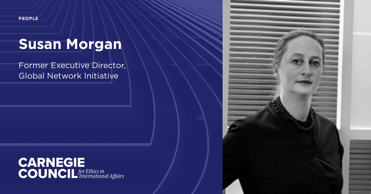 Susan Morgan | Carnegie Council for Ethics in International Affairs
