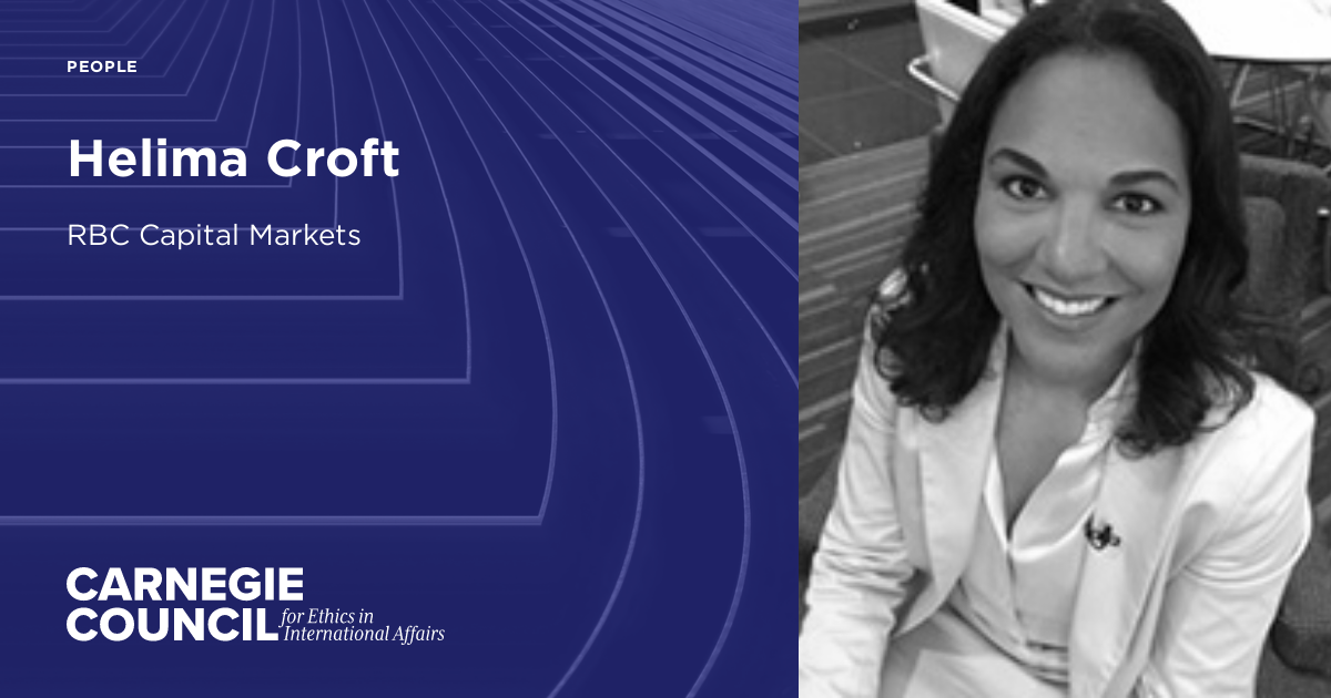 Helima Croft | Carnegie Council for Ethics in International Affairs
