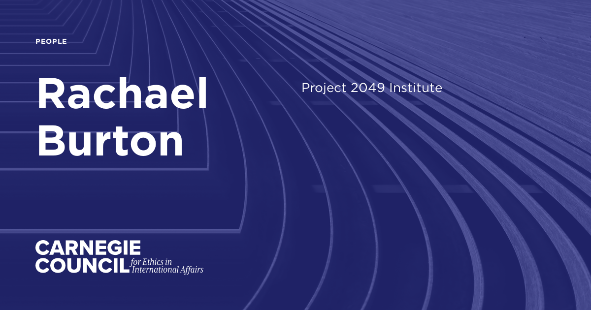 Rachael Burton | Carnegie Council for Ethics in International Affairs