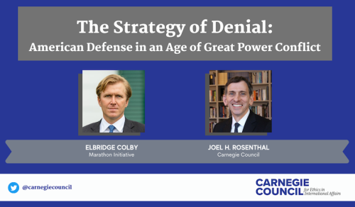 Elbridge A. Colby | Carnegie Council for Ethics in International Affairs